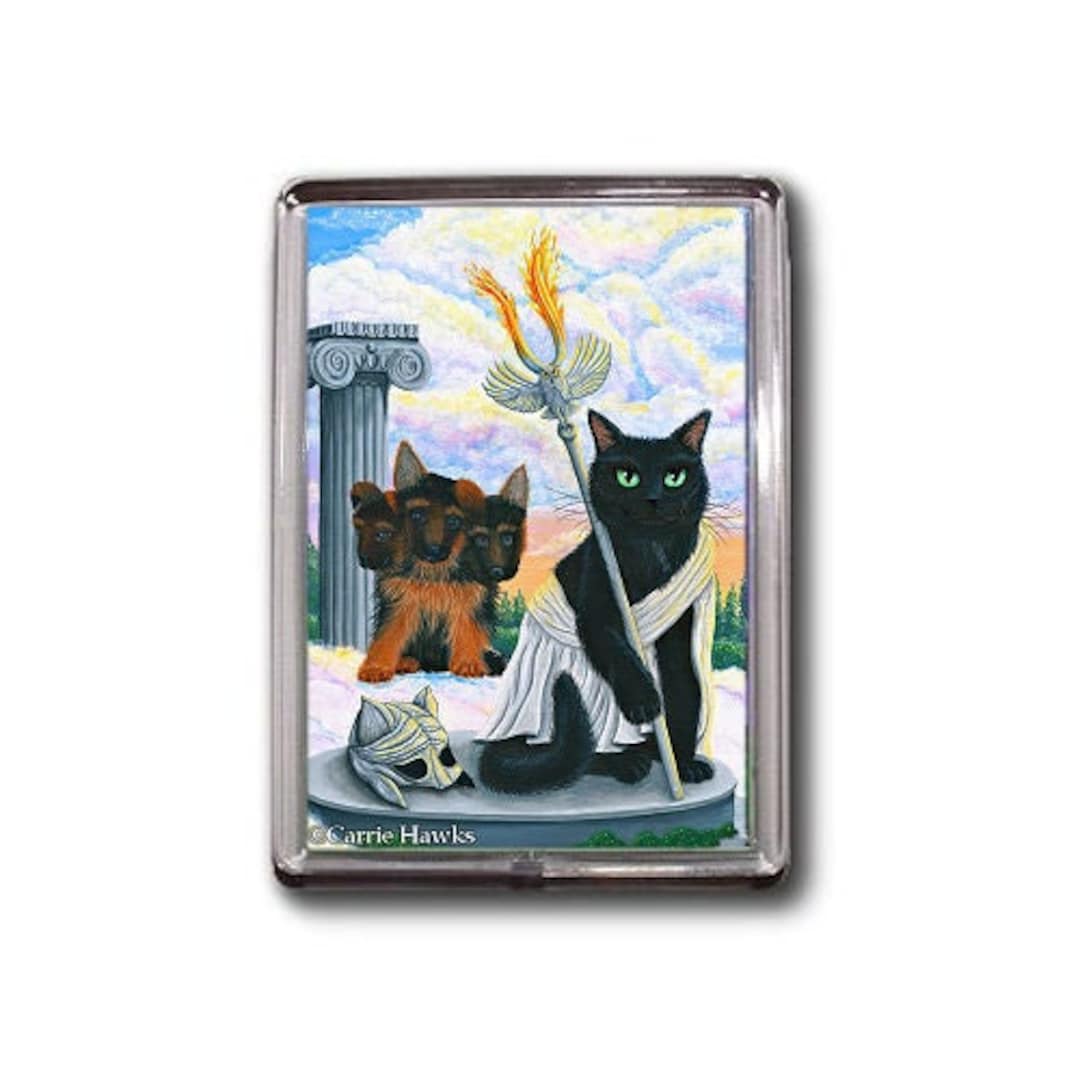 Hades God of the Underworld Magnet Cerberus Cat Greek Mythology Black ...