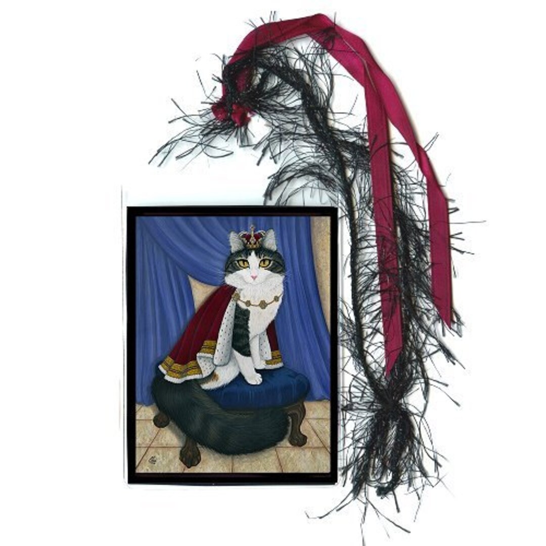 King Cat Bookmark Prince Anakin Two Legged Cat Royal Cat Bookmarker ...