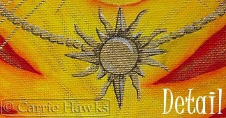 Orange Cat Painting Sun Cat Art Rajah Golden Cat Big Eye Art | Etsy