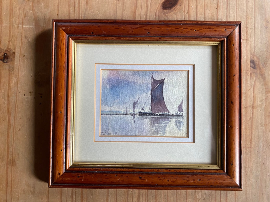 Thomas Moore Signed Original Watercolor Ship - Etsy