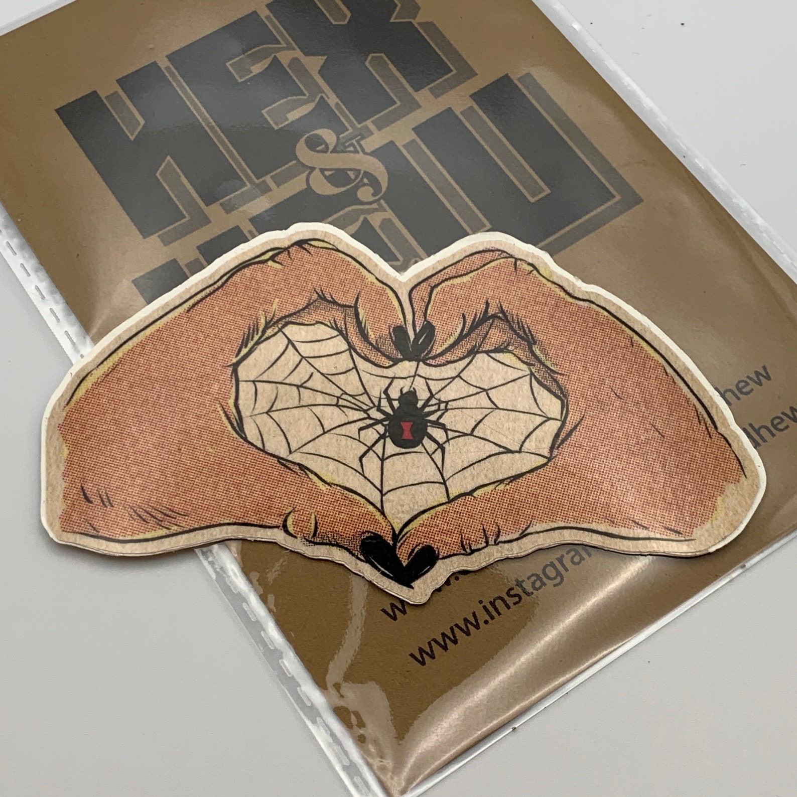 Black Widow Sticker - Etsy