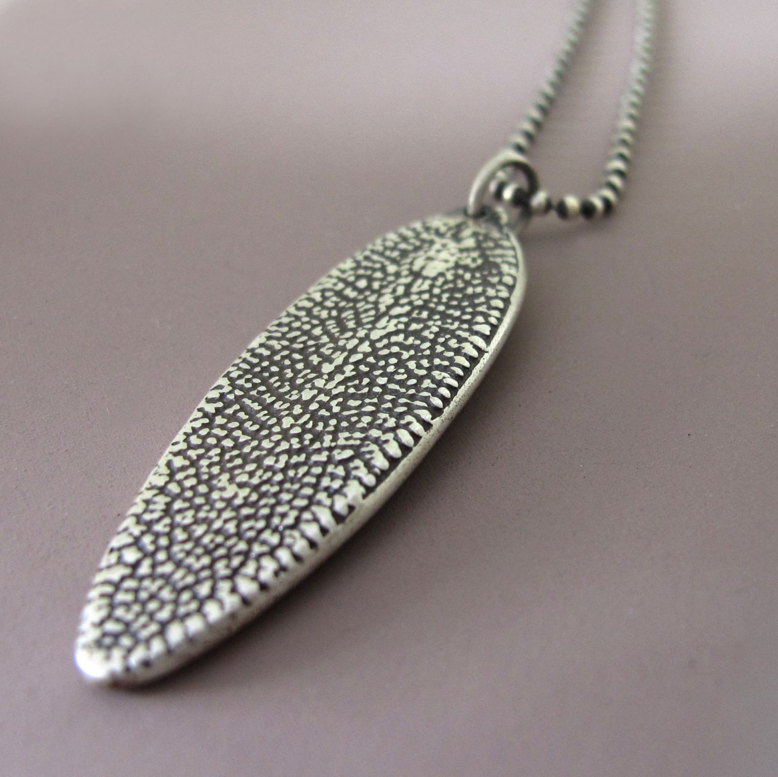 Sage Leaf Necklace in Sterling Silver Last Minute Gift Free | Etsy