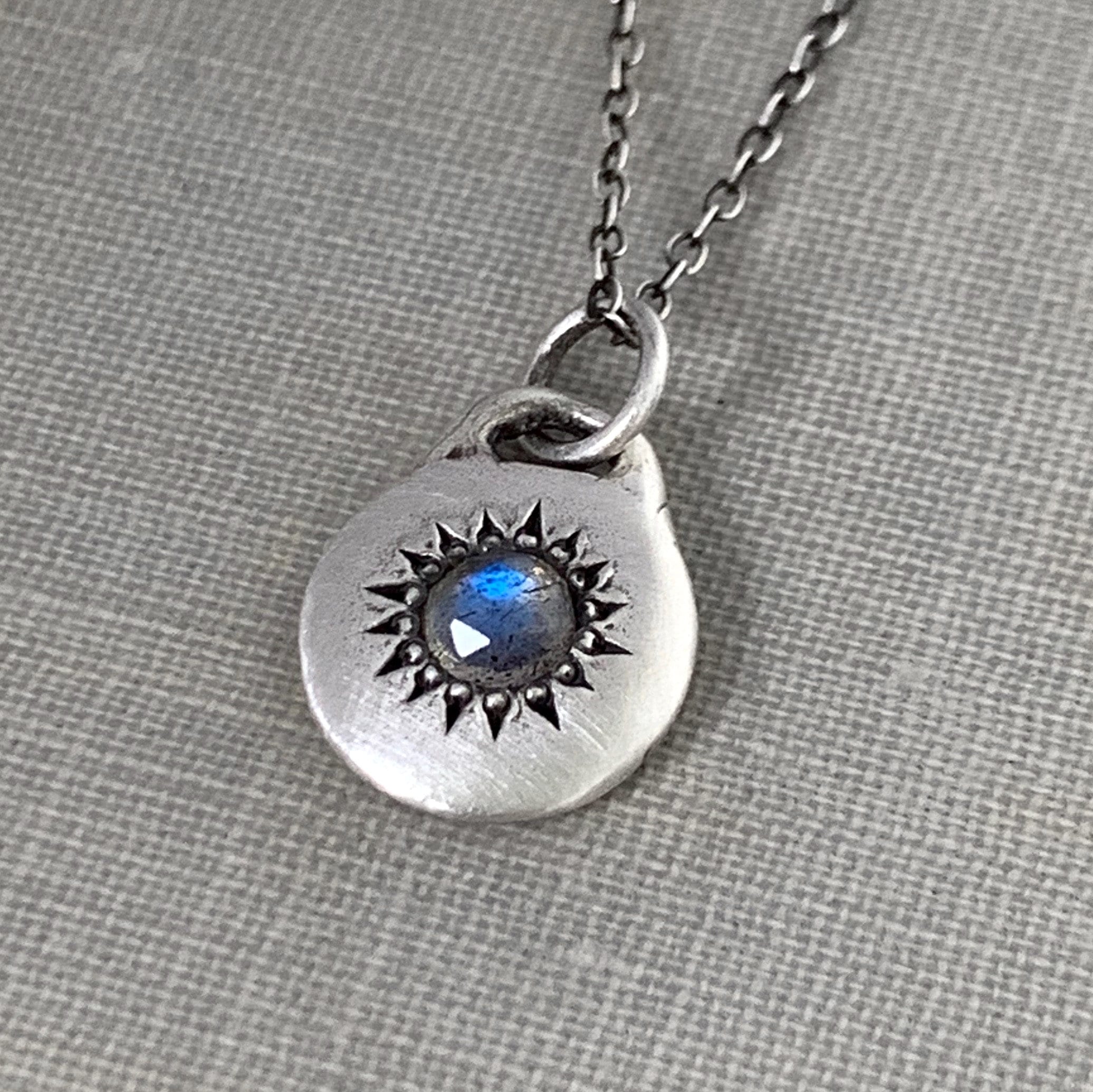 Small Rose Cut Labradorite Star Pendant or Necklace | Etsy