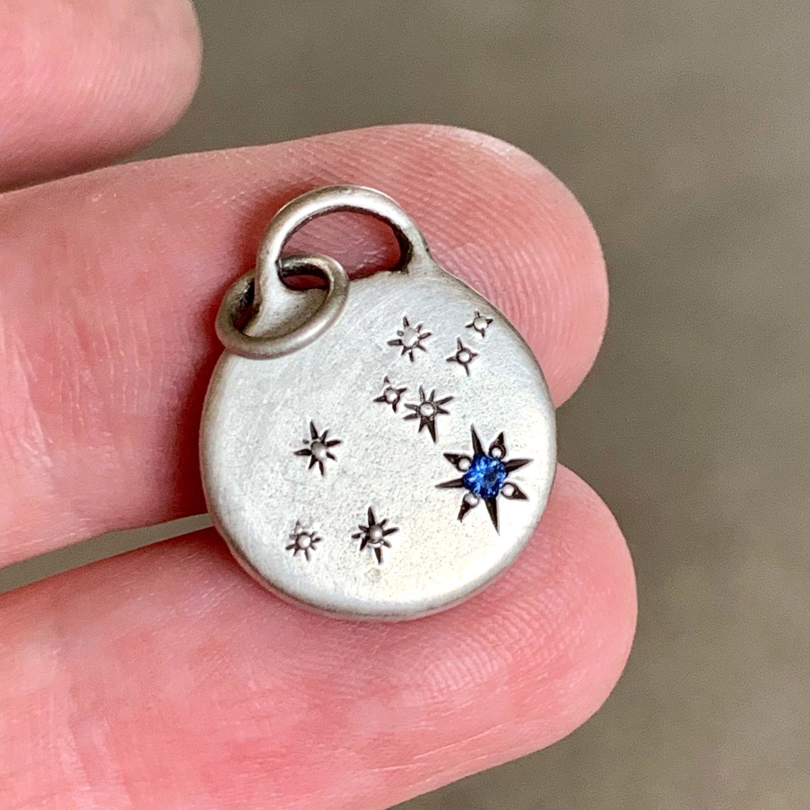 Zodiac Constellation Pendant or Necklace in Sterling Silver | Etsy