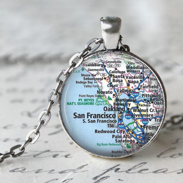 Custom Map Necklaces - Etsy