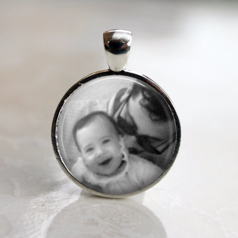 Personalized Custom Photo Pendant Necklace or Key Chain - Etsy