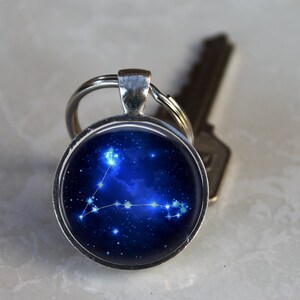 Pisces Constellation Zodiac Pendant, Necklace or Key Chain - February ...