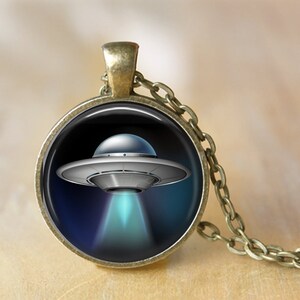 It Came From Outer Space - UFO Necklace, Pendant or Key Chain - Aliens ...