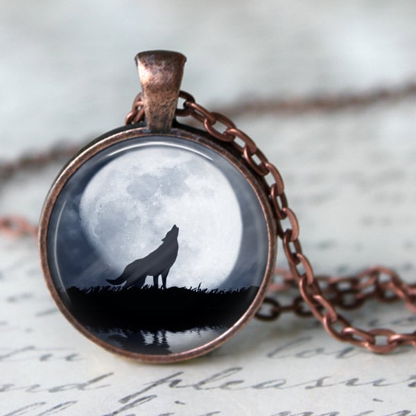 Beware the Full Moon Artist's Pendant Necklace or Key - Etsy