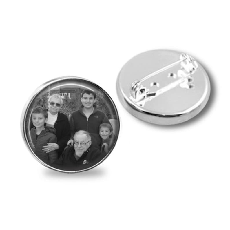 Custom Photo Brooch or Lapel Pin Personalized Pin 1 Inch | Etsy