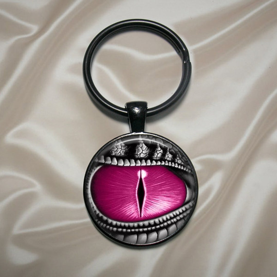 Pink Dragon's Eye Pendant Necklace or Key Chain Choice | Etsy