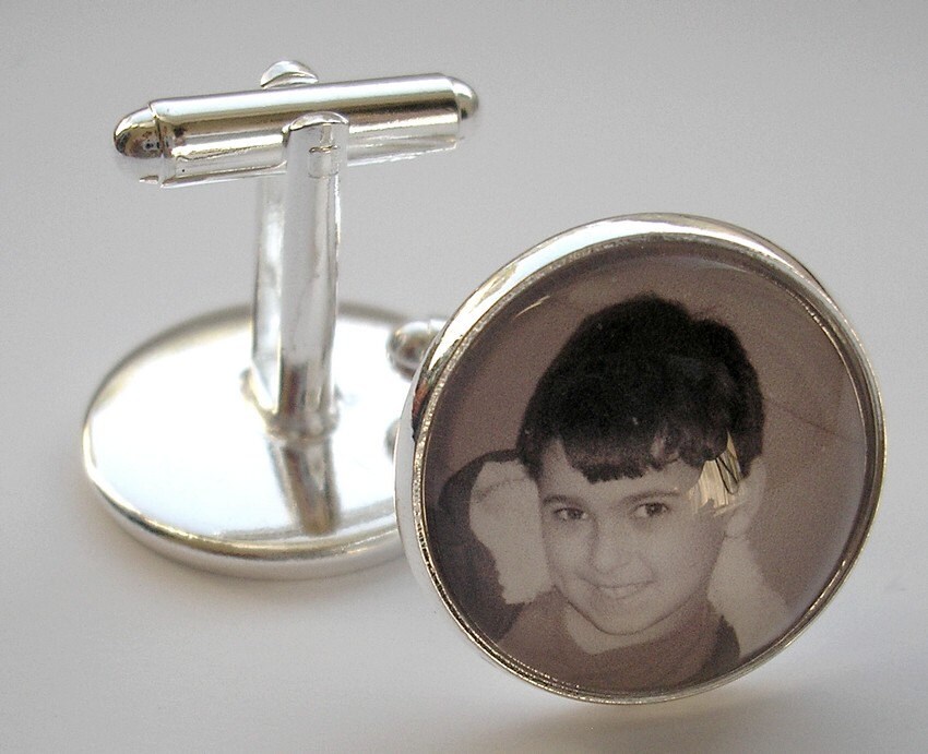 Custom Photo Cuff Links -personalized for Dad or Wedding - Men's ...