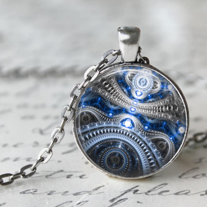 Clockwork Necklace Pendant or Key Chain Steampunk Pendant | Etsy