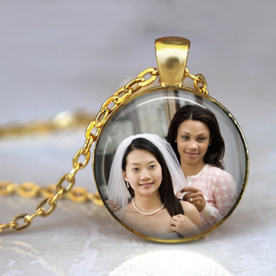 CUSTOM PHOTO Necklace, Personalized Custom Photo Pendant, Necklace or ...
