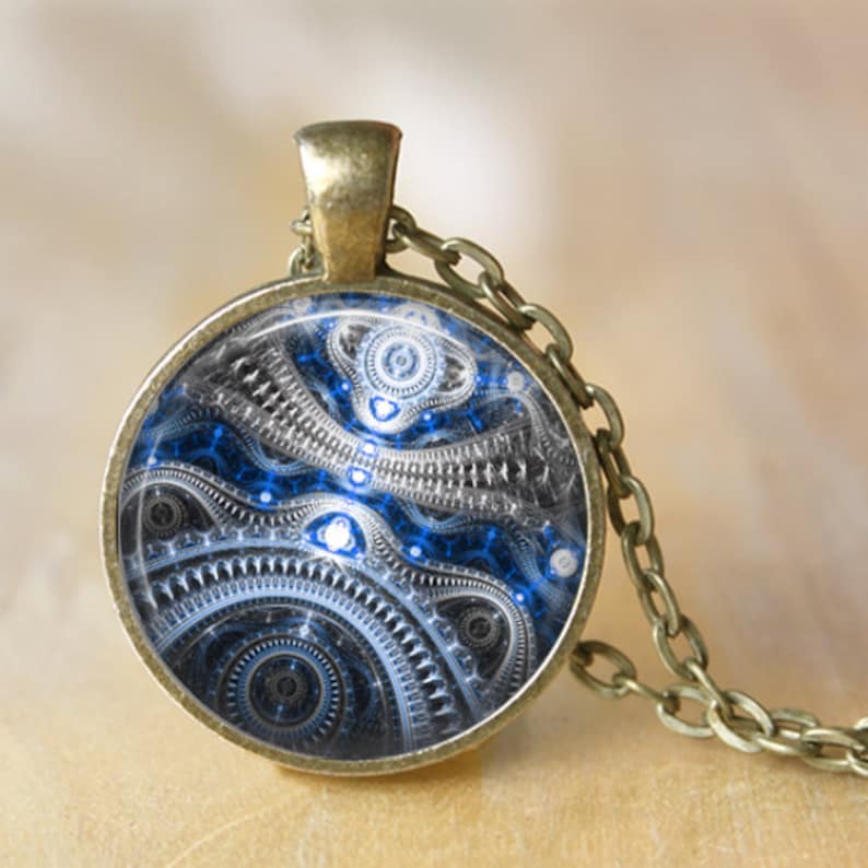 Clockwork Necklace Pendant or Key Chain Steampunk Pendant | Etsy