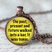 The Past Present and Future Walk Into a Bar Joke Pendant | Etsy