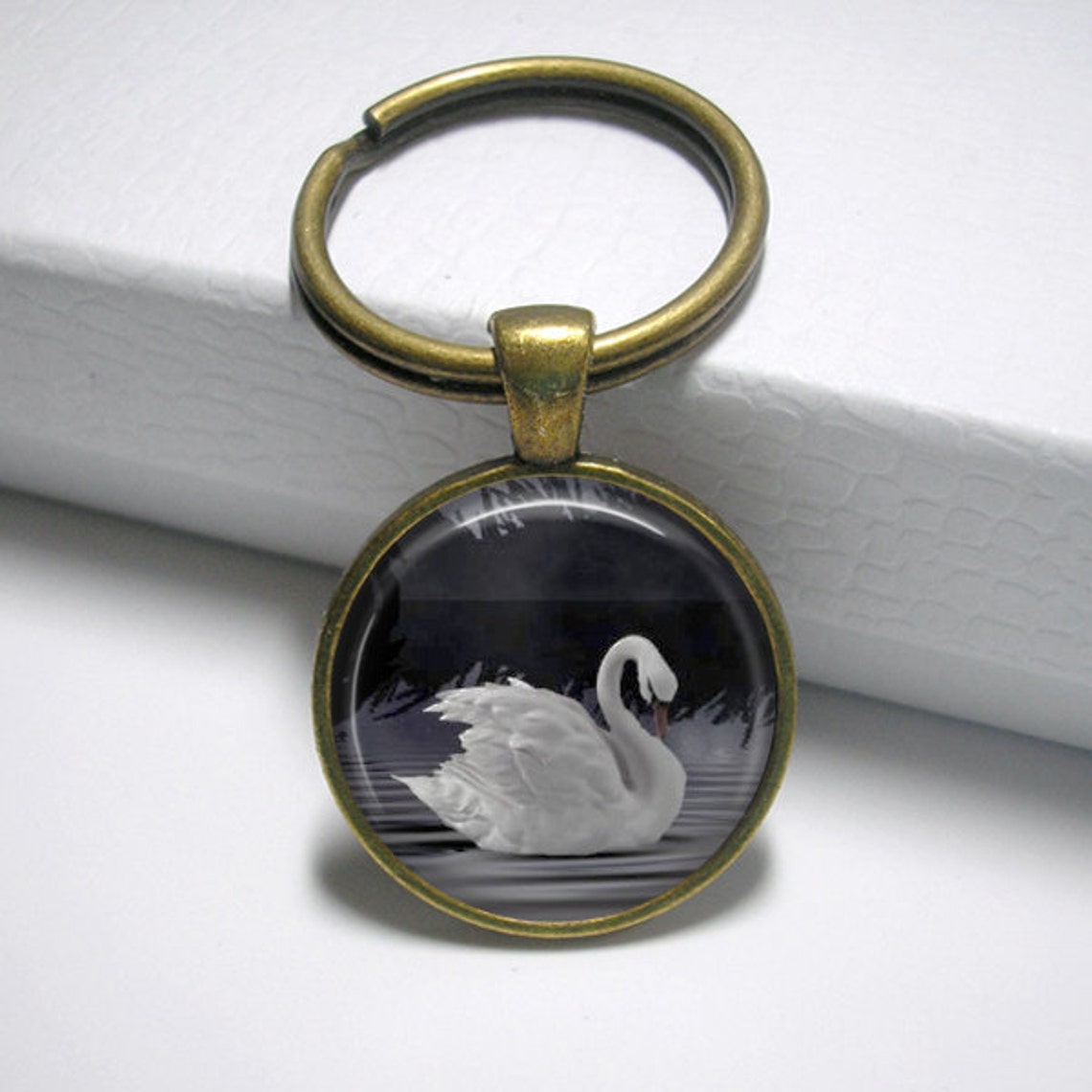 Swan Pendant Swan Necklace Swan Key Chain Artist's | Etsy