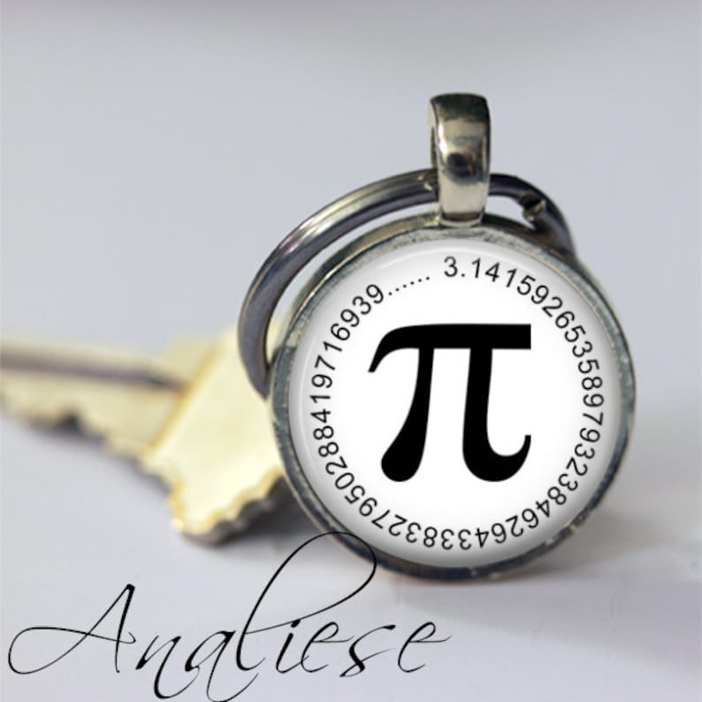 Pi Symbol Key Chain Math Geek Key Chain Choice of Color - Etsy