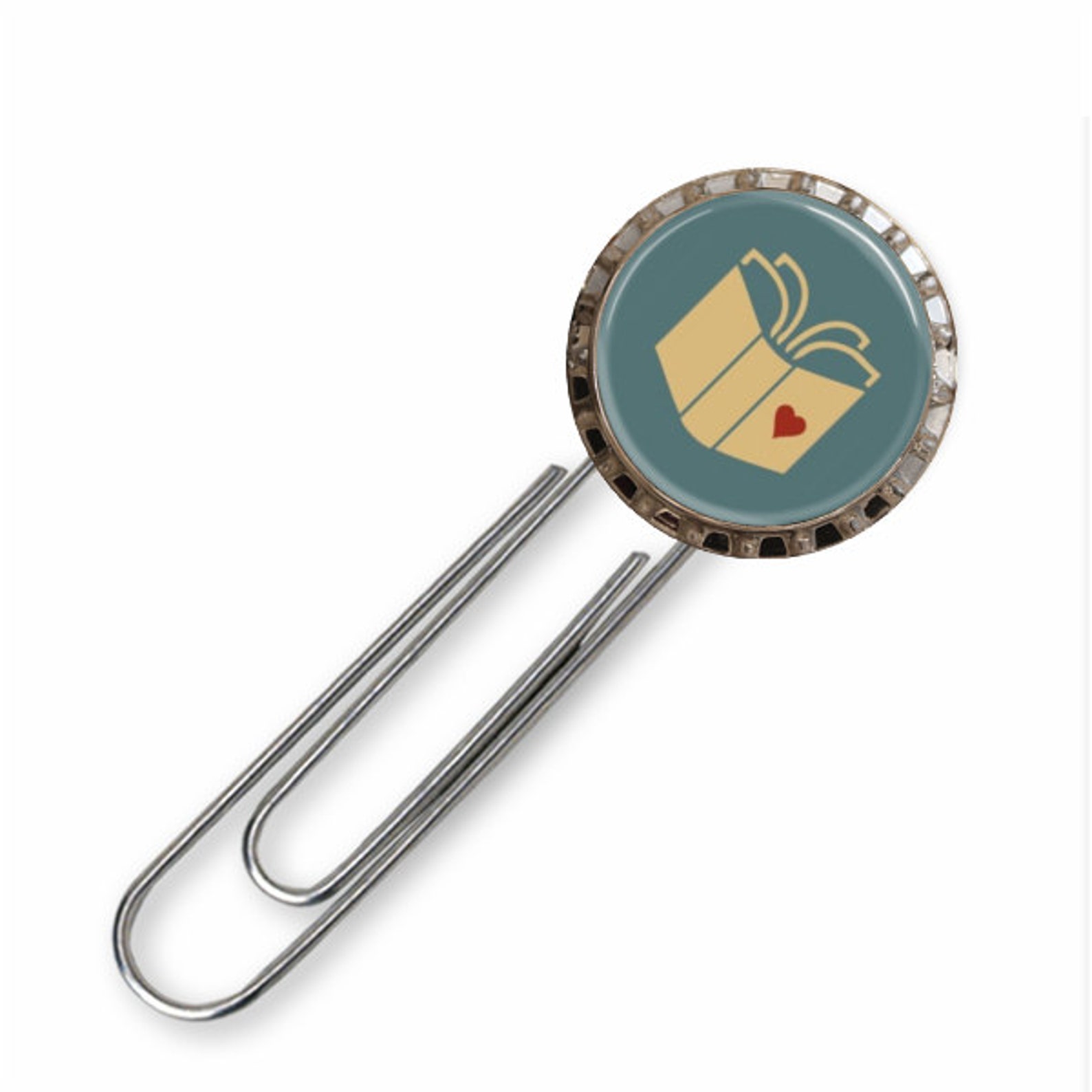 Book Love - Large Paper Clip Bookmark - Teacher, Reader - Etsy