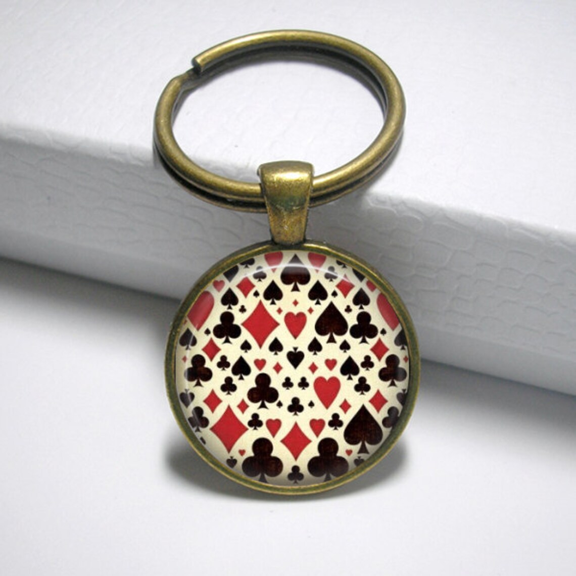 Card Shark Pendant, Necklace or Key Chain - Choice of 4 Bezel Colors - Etsy