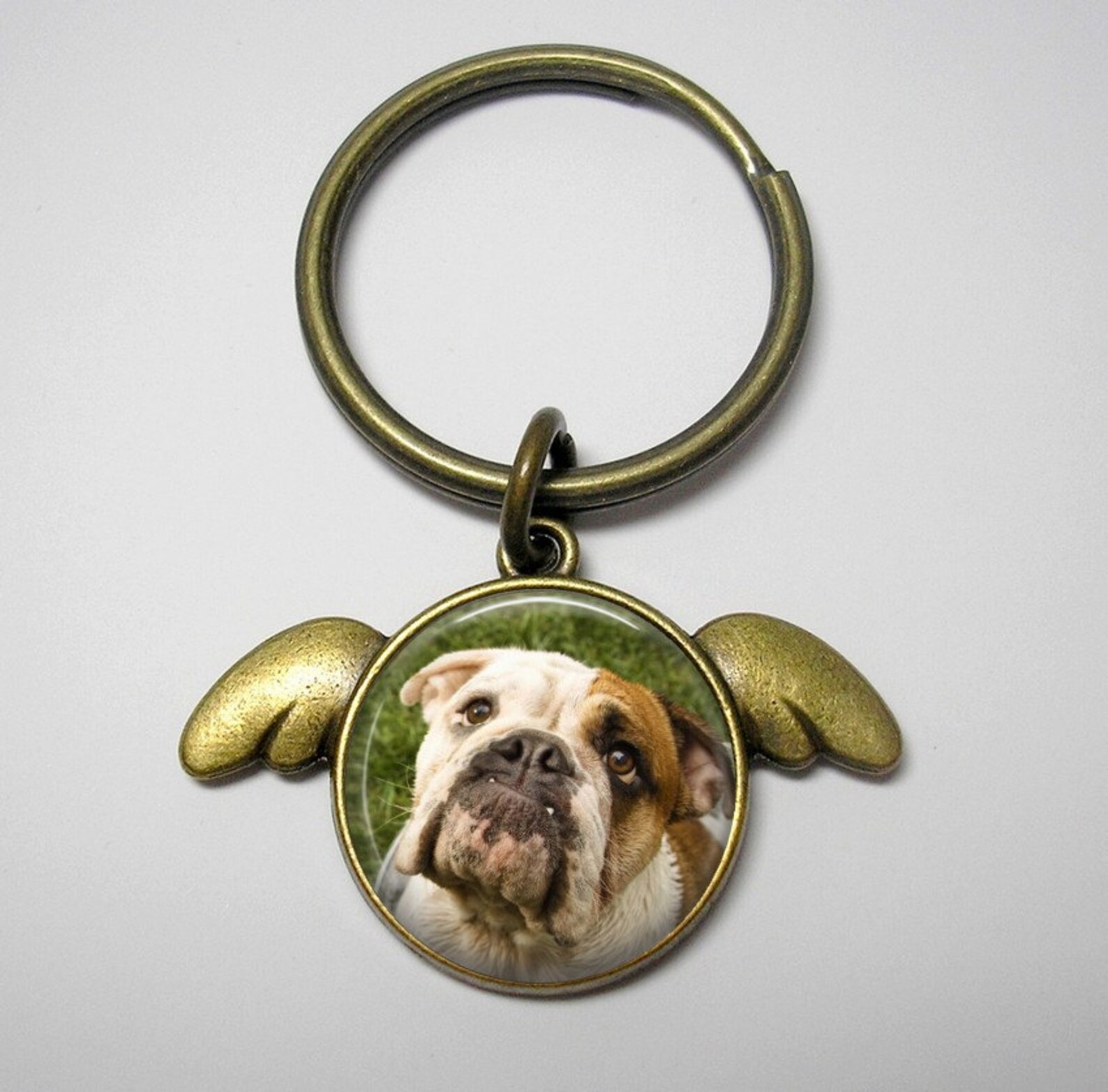 Custom Photo Angel Wings Pendant Necklace Key Chain or Purse - Etsy