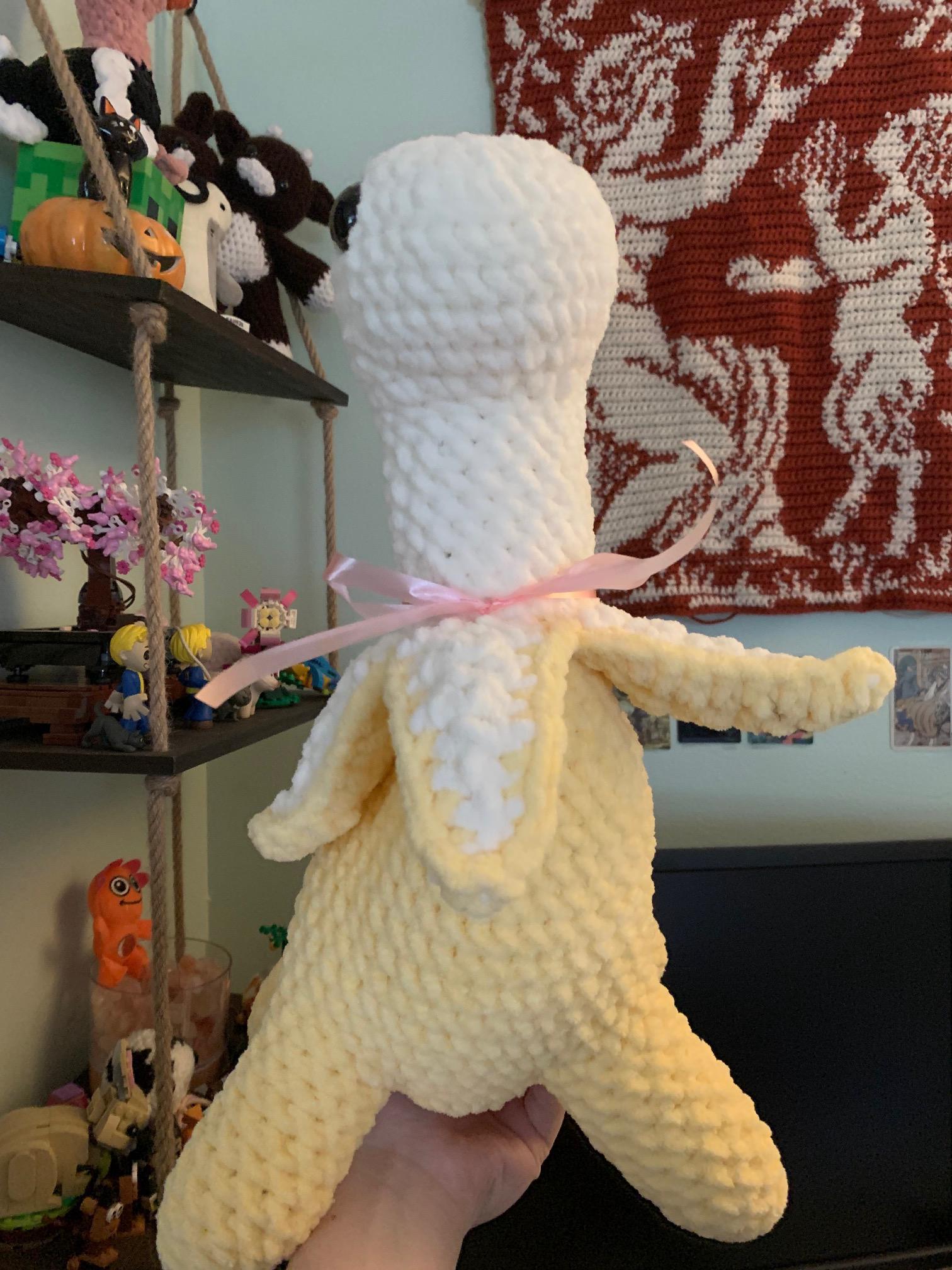 Bananasaurus Dinosaur Plush | Crocheted Plush Stuffie - Etsy