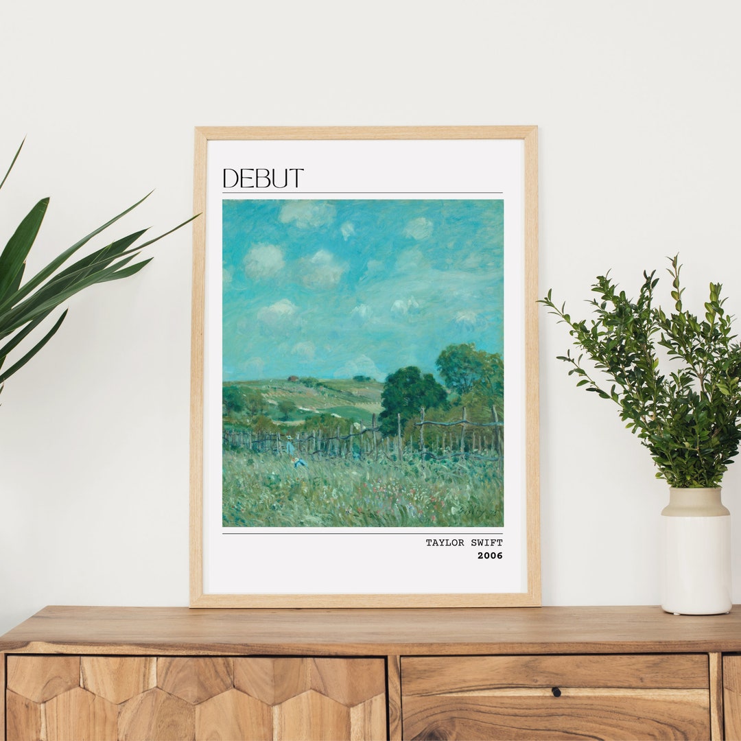 Taylor Inspired Debut Album Poster Wall Art Painting Digital Download ...
