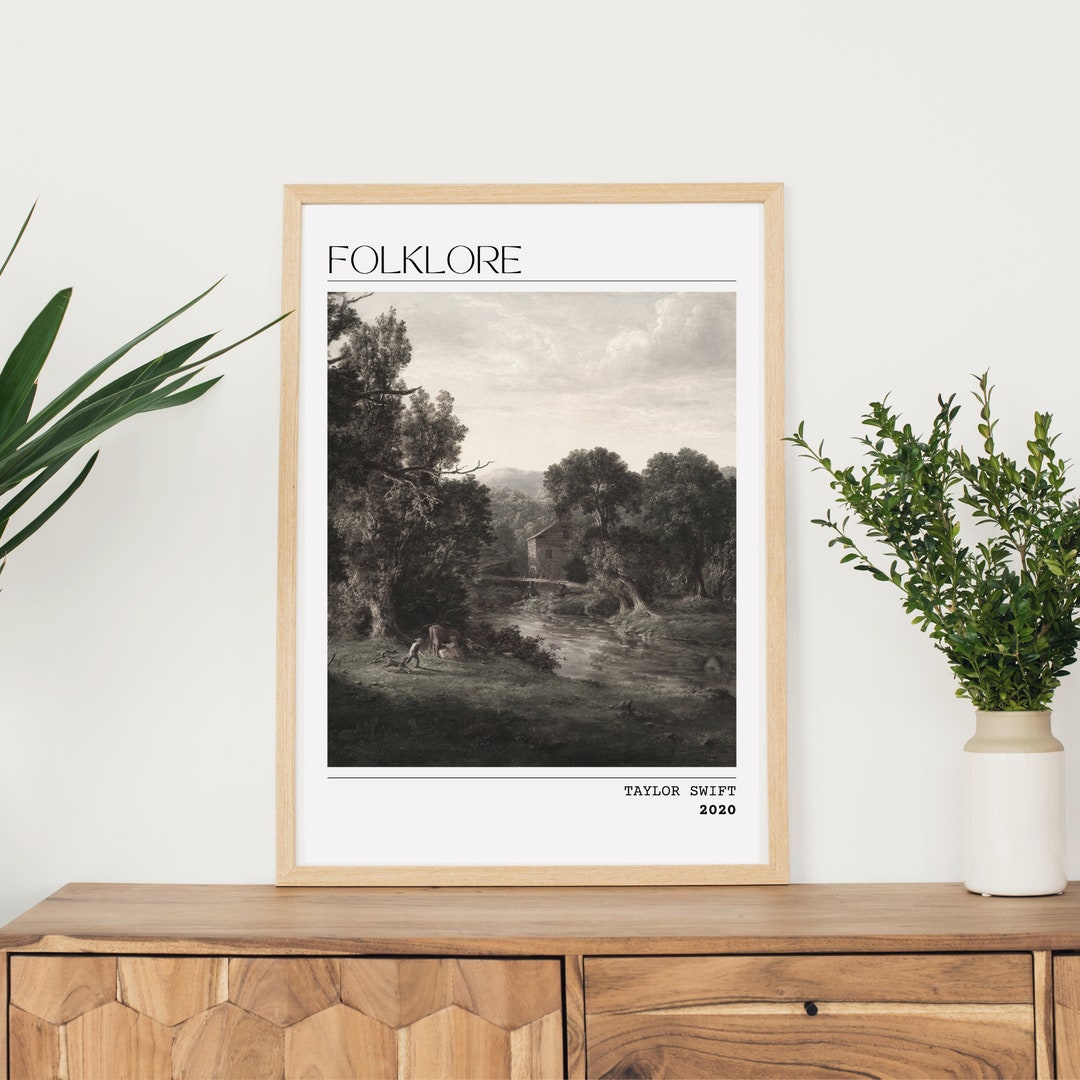 Taylor Swift Folklore Inspired Album Poster Wall Art Painting Digital ...
