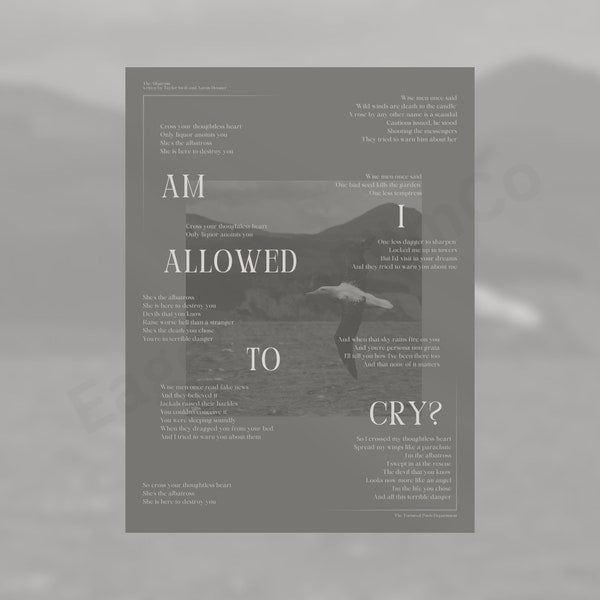 The Tortured Poets Department Poster - Etsy