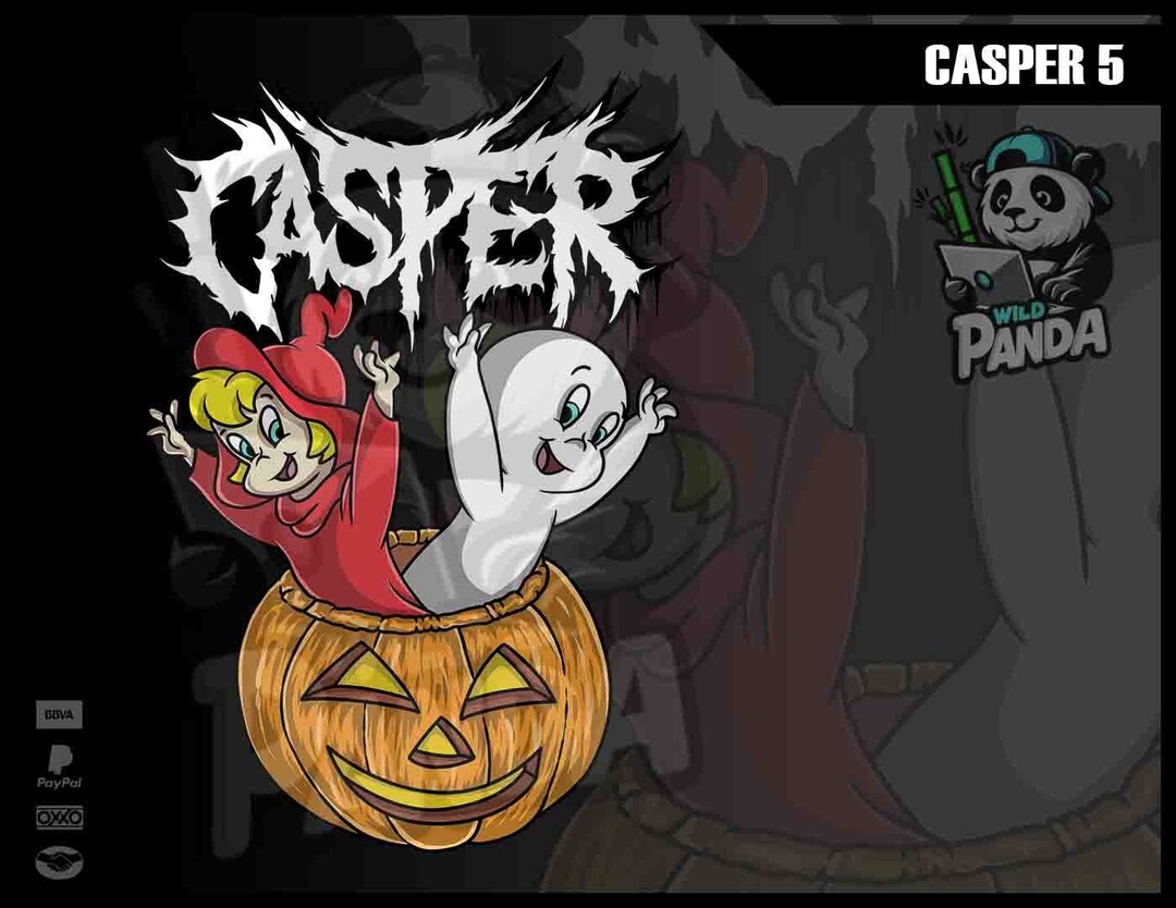 Casper Vector Image Png Dtf Dtg Editable - Etsy
