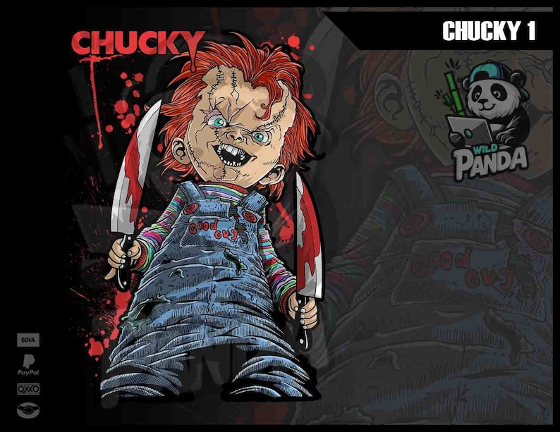 Chucky png hd vector dtf dtg editable - Etsy México