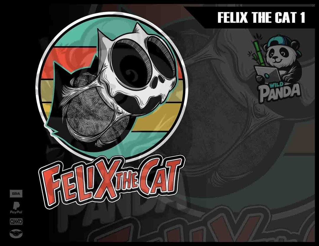 Felix the Cat Vector Image Png Dtf Dtg Editable - Etsy