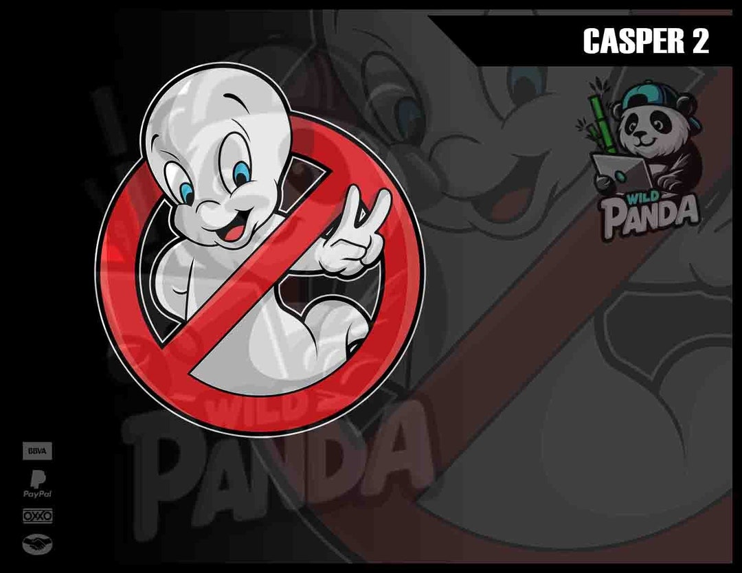 Casper Vector Image Png Dtf Dtg Editable - Etsy