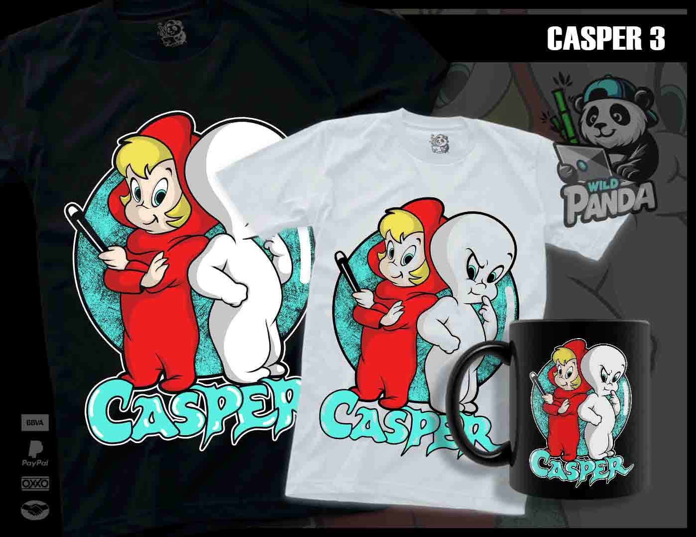 Casper vector image png dtf dtg editable - Etsy España