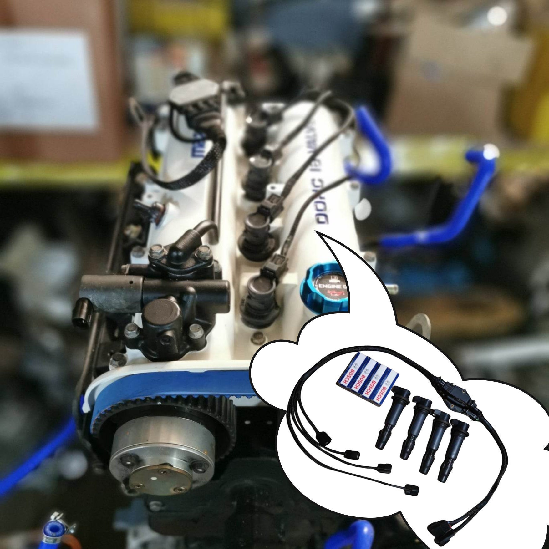 Plug and Play Coil on Plug Conversion Kit for Stock Ecu for Mazda Mx5 ...