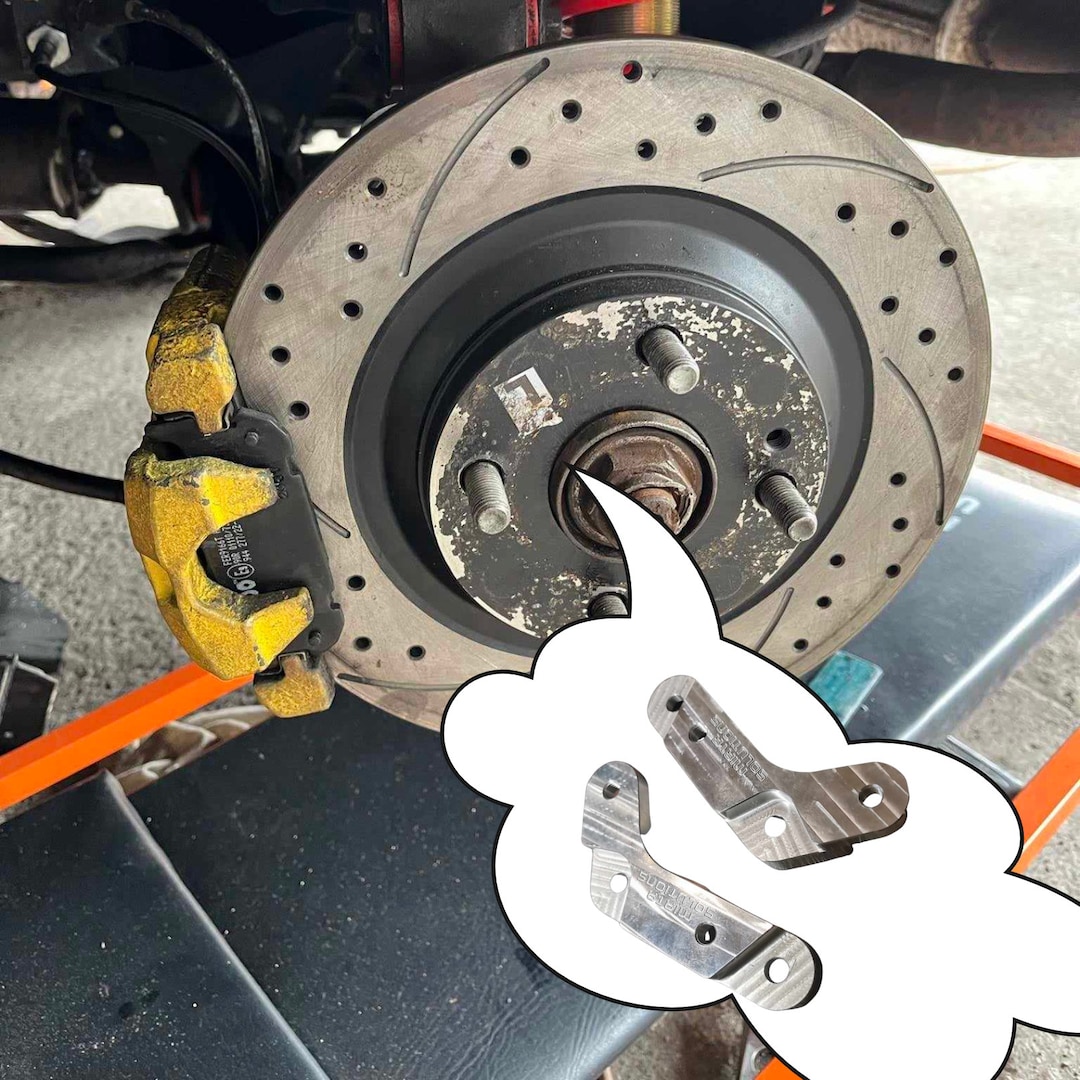 Rear Brakes Conversion Kit Mid to Big Brake Billet Cnc Adapters for ...