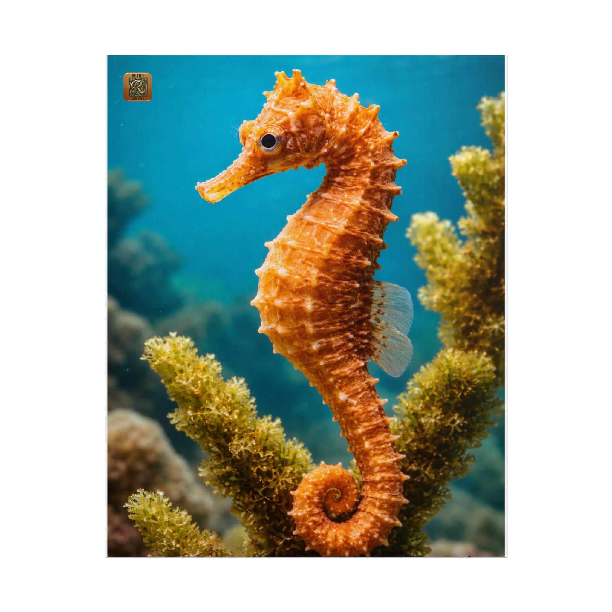 Seahorse Poster | Rolled Art Print - Etsy
