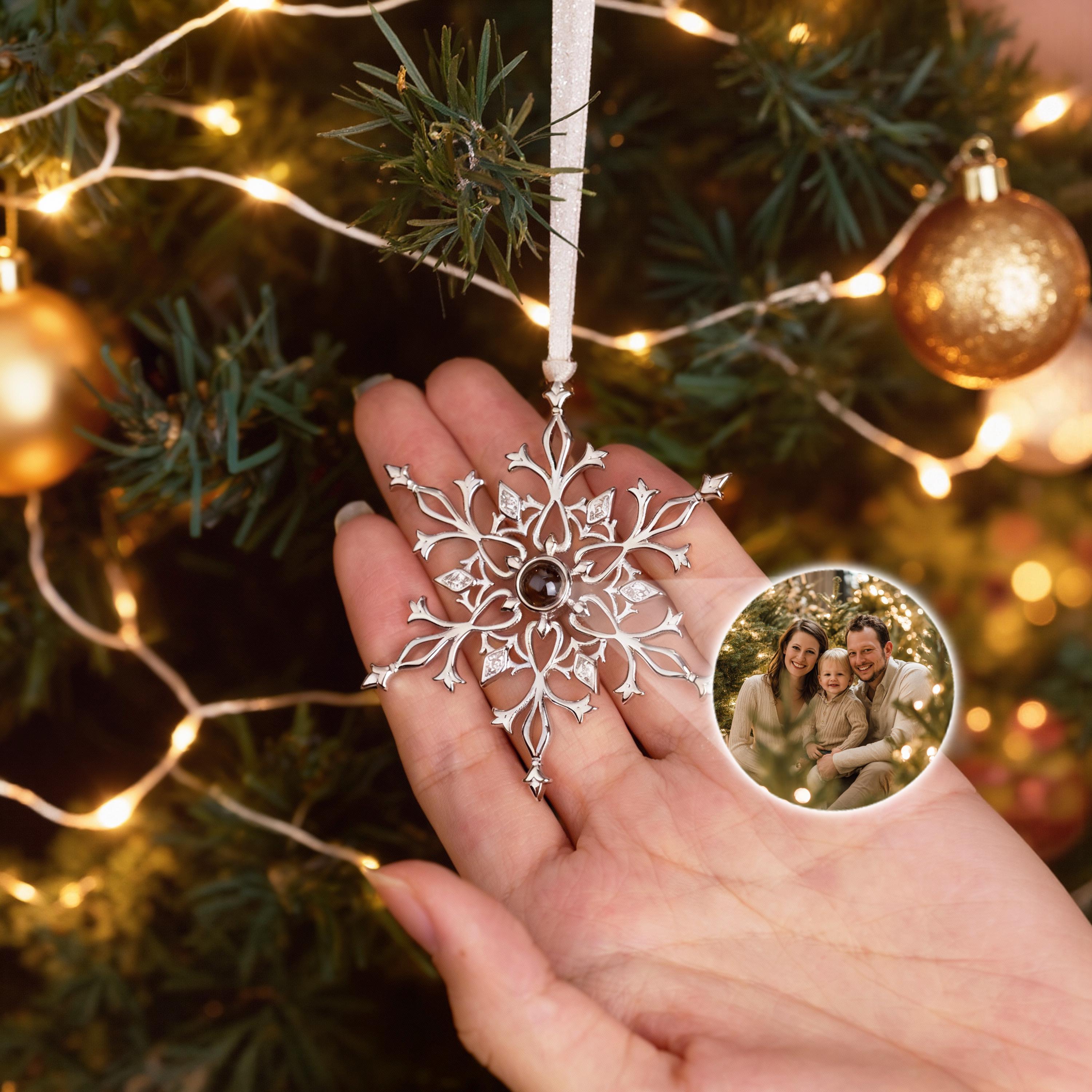 Personalized Family Photo Projection Ornament 2025, Baby’s First ...