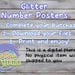 Glitter Number Posters 1-15 | Fun and Educational | Classroom Decor ...