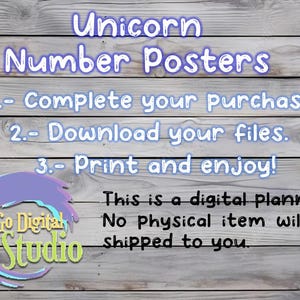 Unicorn Number Posters 1-20 | Learning Numbers Made Fun | Printable ...