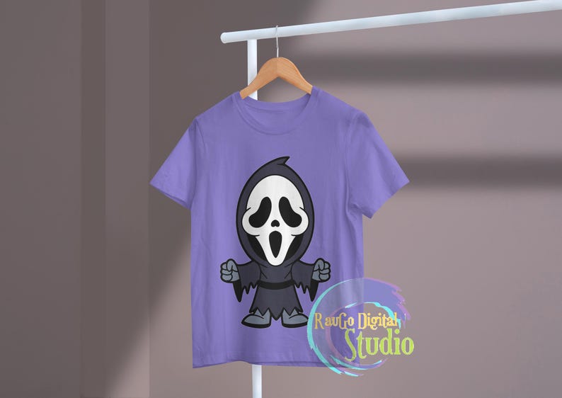 Scream Chibi Halloween Cut File for Silhouette Studio Cute & Creepy ...