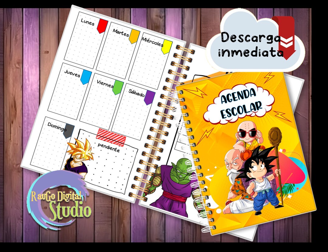 Printable School Planners Set 2024-2025 With Anime Characters Immediate ...