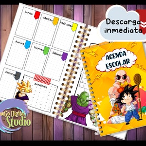 Printable School Planners Set 2024-2025 With Anime Characters Immediate ...