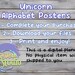 Unicorn Alphabet Poster | Fun ABC Chart for Kids | Digital Download ...
