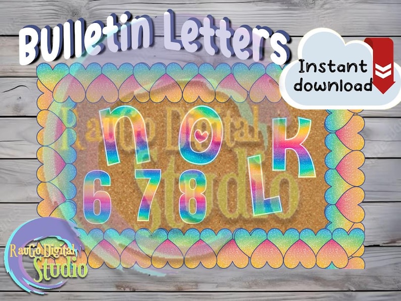 Glitter Bulletin Board Letters | Printable | Classroom Display Letters ...