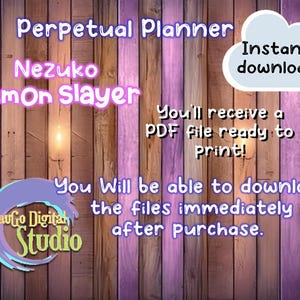 Nezuko Perpetual Planner | Demon-slayer | Anime-inspired | Cute Planner ...