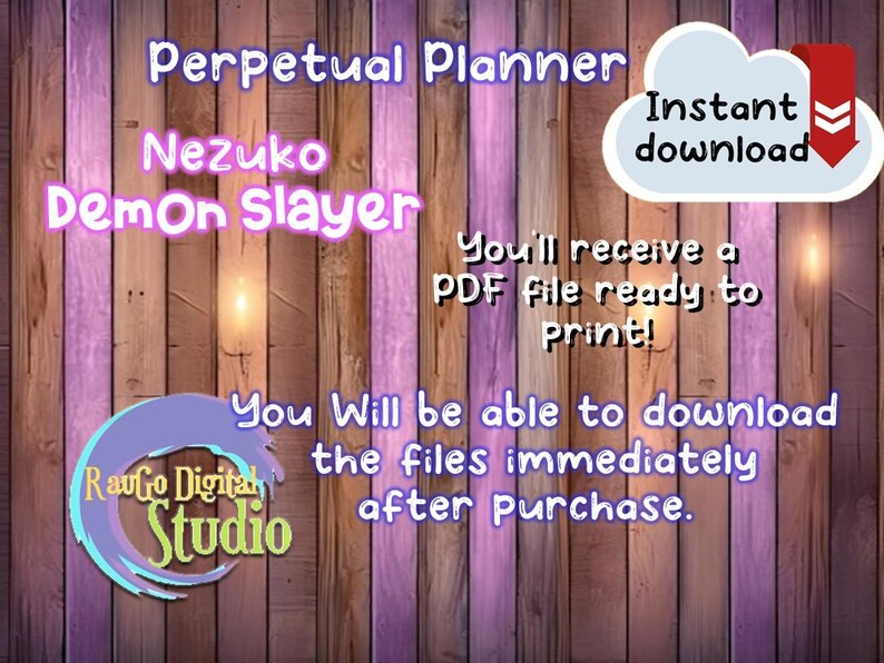 Nezuko Perpetual Planner | Demon-slayer | Anime-inspired | Cute Planner ...