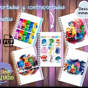 Inside-out 2 Printable Notebooks | Immediate Download | Covers and ...