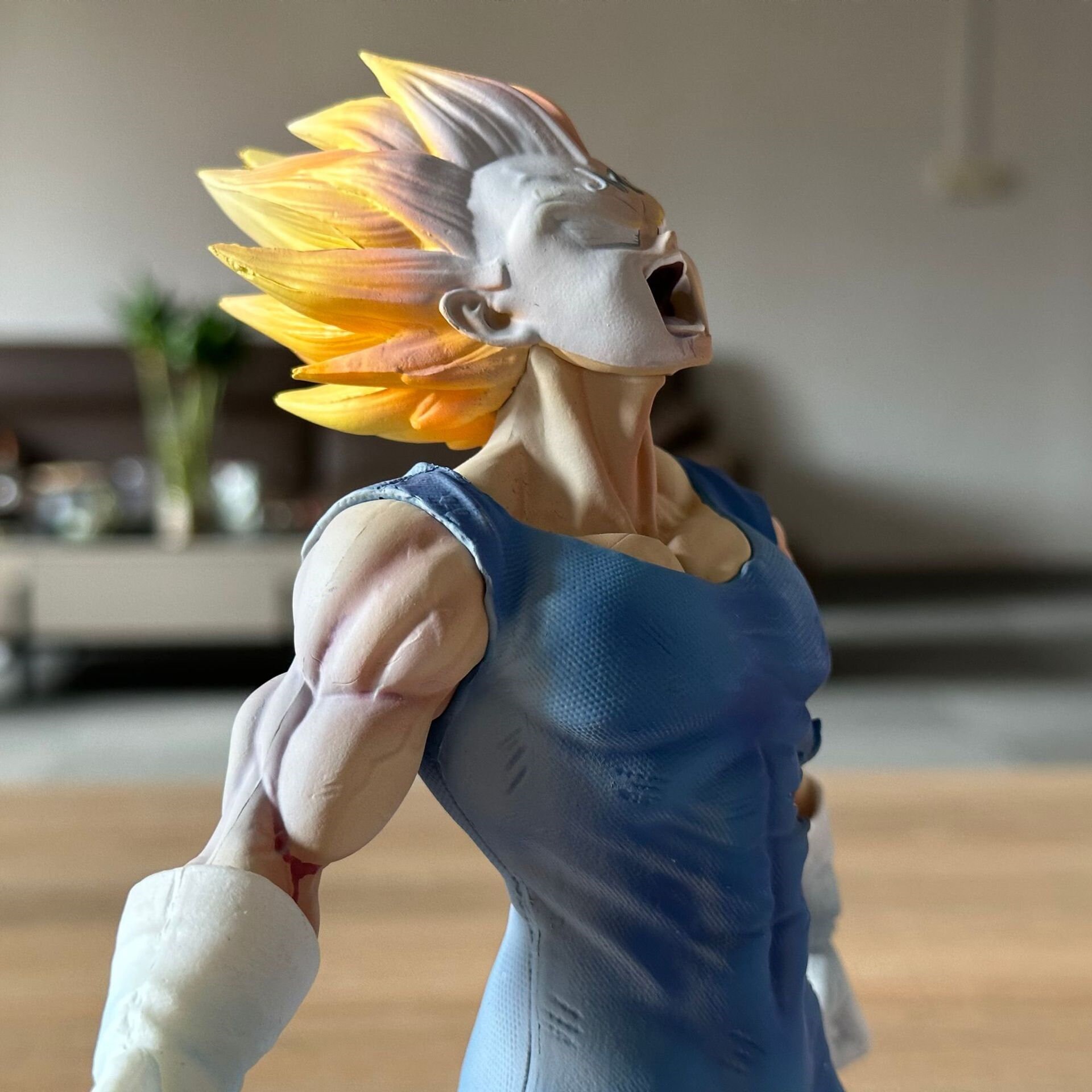 Majin Vegeta Figure Dragon Ball Z Vegeta Statue Self-destruct Figurine ...