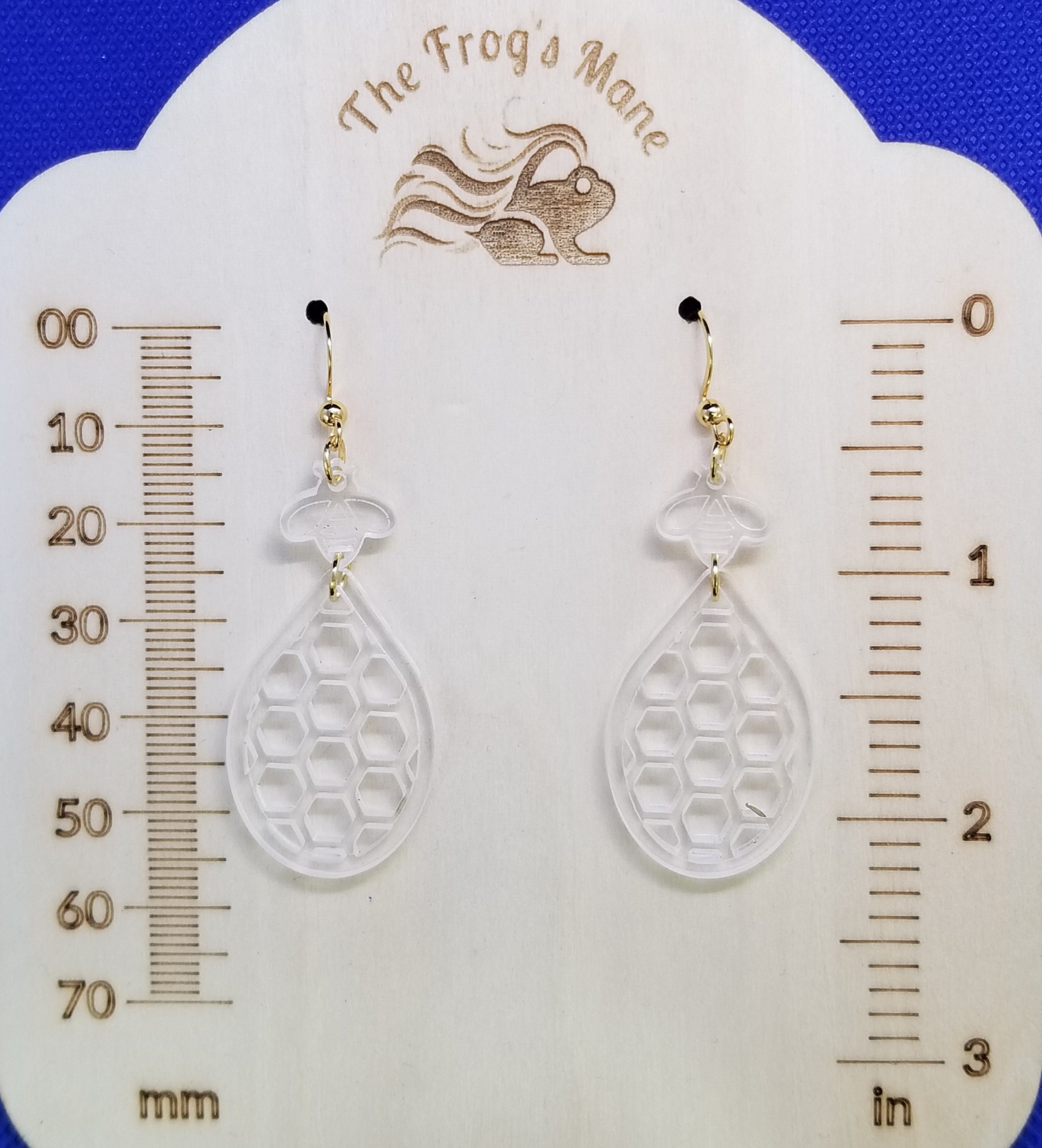 DIGITAL Files | Bee Honeycomb Honey Drop Earrings | Jewelry Making ...